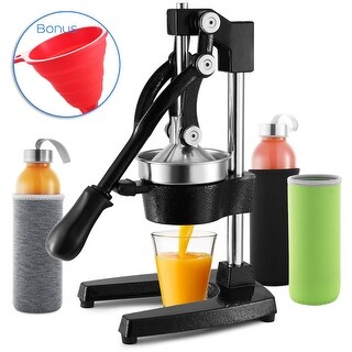 Professional Citrus Juicer Set - 7 Piece Heavy-Duty Cast Iron ...