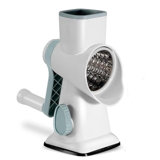Stainless Steel Changeable Blades Rotary Cheese Grater Kitchen Tool ...