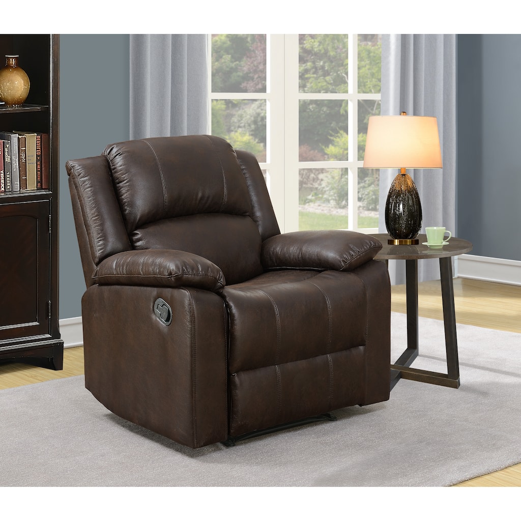 Sooner Wall Hugger Recliner in Brown - Overstock - 33226819
