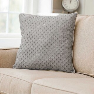 PIN POINT GREY Cotton Woven Pillow By Kavka Designs - Bed Bath & Beyond ...