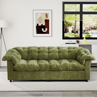 99" Modern Chenille Sofa Comfortable Upholstered Couch Suitable for ...