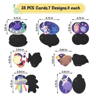 28 Packs Valentines Galaxy Slime with Valentines Day Gift Cards - Bed ...