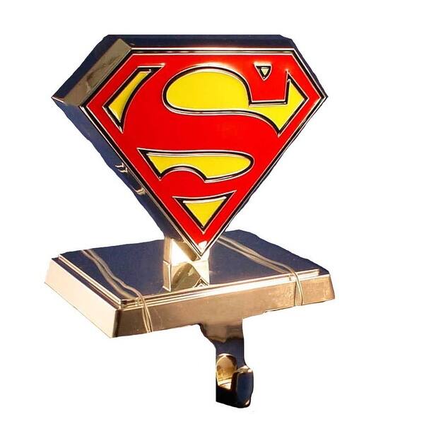 Superman Silver Logo Stocking Hanger - Bed Bath & Beyond - 18681068