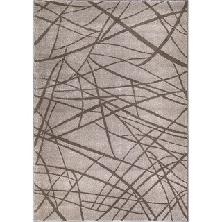 Orian Rugs Illusions Branches Silver Abstract Stain Resistant Area Rug ...