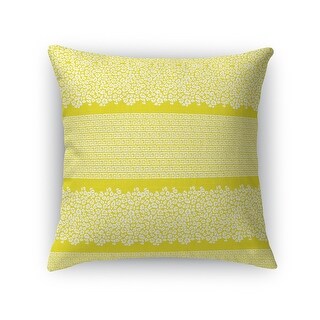 LEOPARD KEY LEMON & WHITE Accent Pillow By Kavka Designs - Bed Bath ...