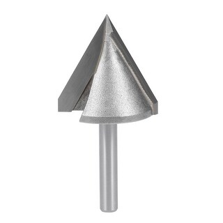 Router Bit 6mm Shank 32mm Dia 60 Degree V-Groove End Mill Tungsten ...