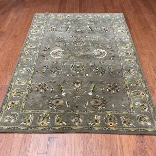 HERAT ORIENTAL Handmade Traditional Design Tibetan Wool Rug - 5' x 8 ...
