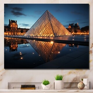 Designart "France Louvre Illumination I" France Wall Decor - Bed Bath ...
