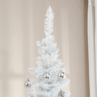 Compact Artificial Christmas Tree, 6ft/7ft Slim Pencil Design, Perfect ...