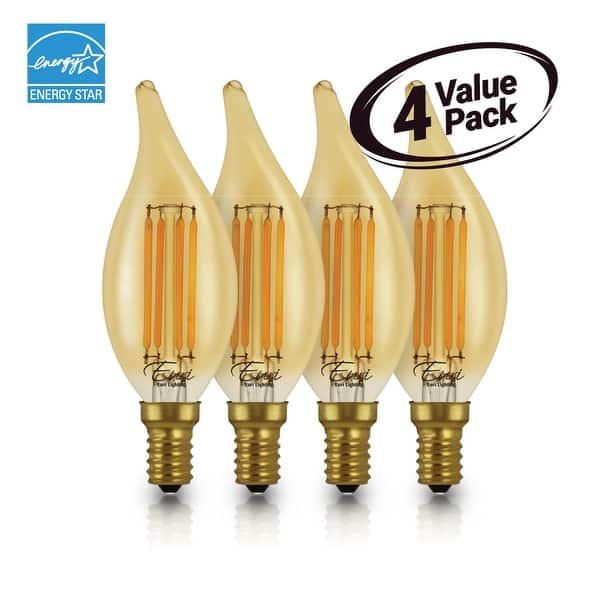 Euri Lighting LED Filaments, Dimmable, Warm White 2200K, 4.5W (40W ...