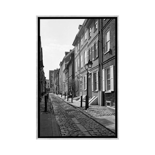 iCanvas "1960s Elfreth's Alley A Narrow Colonial Belgian Block Street ...