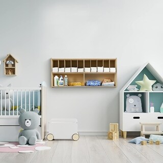 RRI Goods Wall Mount Baby Diaper Caddy Organizer with Storage Unit, 100 ...