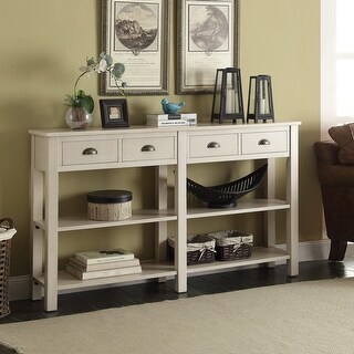 Cream 4-Drawer Console Table - Bed Bath & Beyond - 41317313