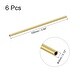 Round Tube 0.5mm Wall Thickness 100mm Length Pipe Tubing 6 Pcs - Brass ...