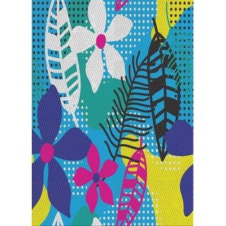 Ahgly Company Machine Washable Transitional Deep Periwinkle Purple Area ...