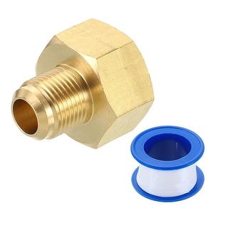 Brass Pipe Fitting, Pipe Adapter Flare Tube Fitting for Air Gas Line ...