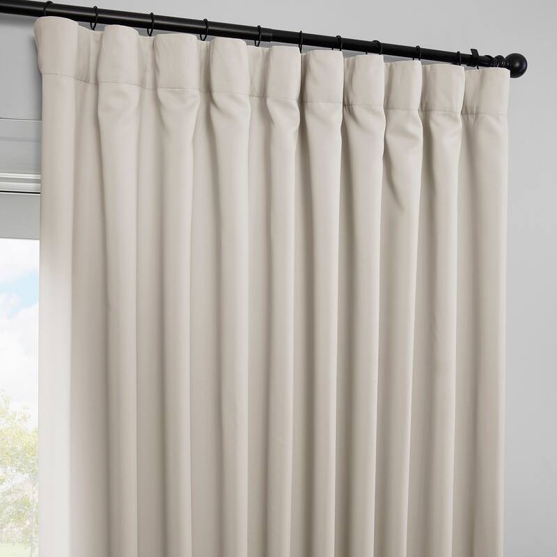 Exclusive Fabrics Extra Wide Room Darkening 108-inch Curtain (1 Panel ...