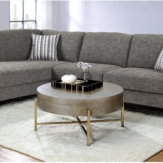 Esterbrook Light Brown Coffee Table with 1-drawer - Bed Bath & Beyond ...