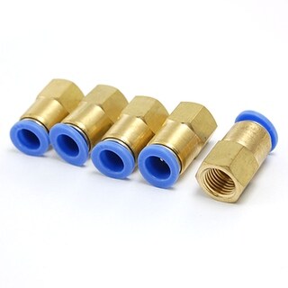 5 Pcs Pneumatic Pipe 12mm Thread Joint Puch in Fittings - Bed Bath ...