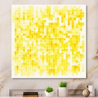 Designart "Sunshine Philosophy of Life Minimal Yellow I" Modern ...