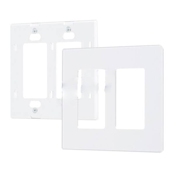 Rectangle White Electrical Switch Plate Plastic American Imaginations ...