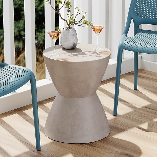 Chess MGO Side Table, Gray - Bed Bath & Beyond - 39095593