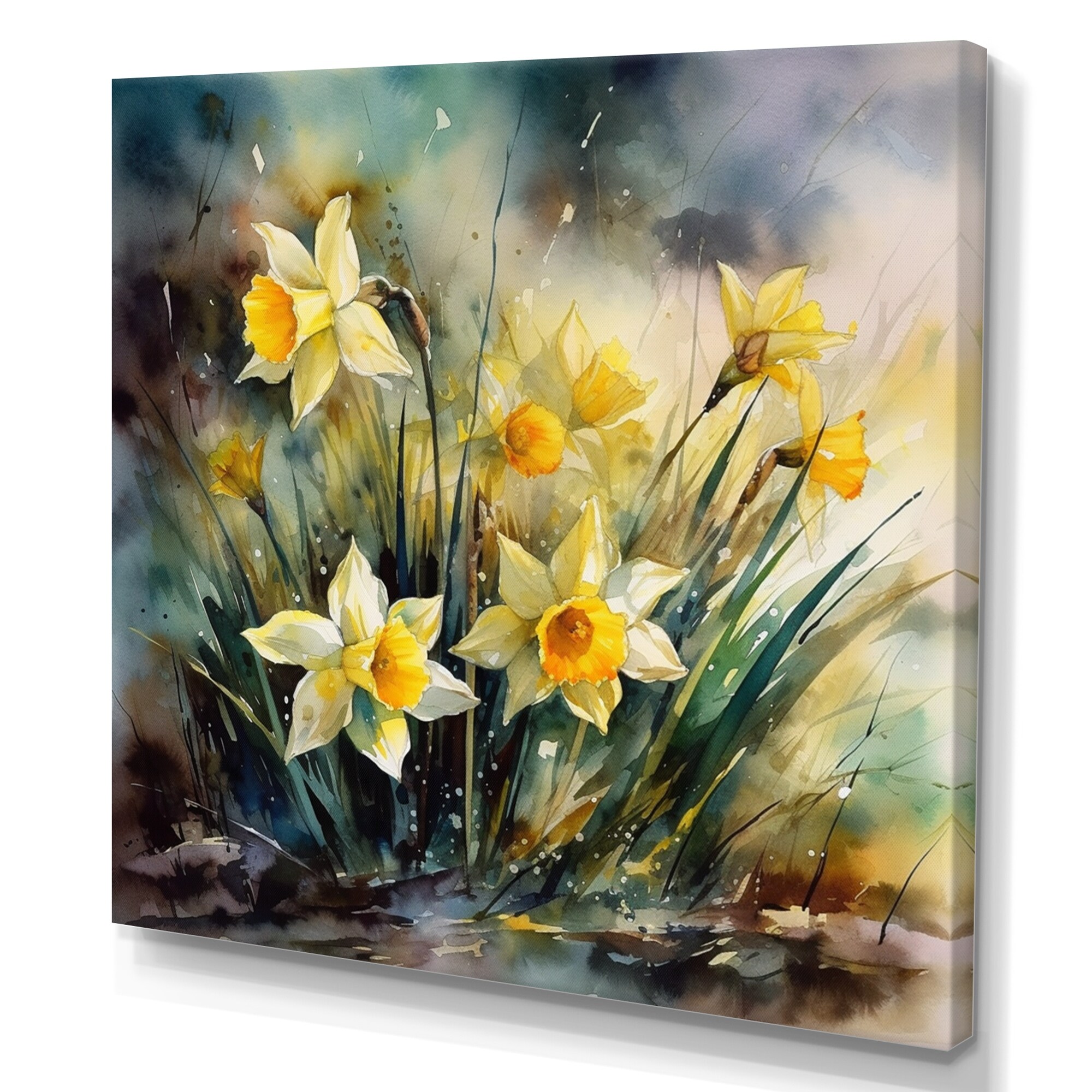 Daffodil Painting Abstract