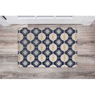 BOHEMIAN TILE NAVY Doormat By Kavka Designs - Bed Bath & Beyond - 39852379