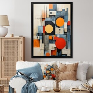 Designart "Constructivism Constructed Horizons V" Constructivism Framed ...