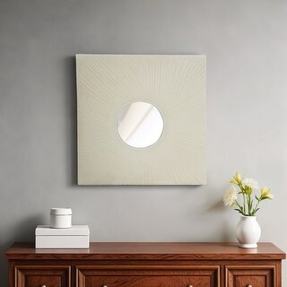 Sagebrook Home 24" Laurel Quartz Resin Mirror, Square - 24" x 2" x 24 ...
