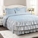 Serent Matte Satin Ruffle Bedspread Set - Overstock - 11802559