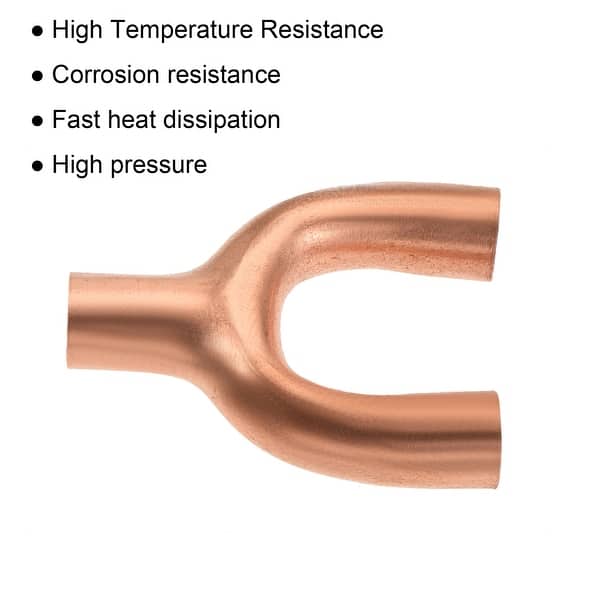 Tee Y Type Copper Fitting Welding Joint for HVAC Air Conditioner - On ...