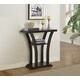 Transitional Draper Console Table in Gray Finish Rectangular Table Top ...