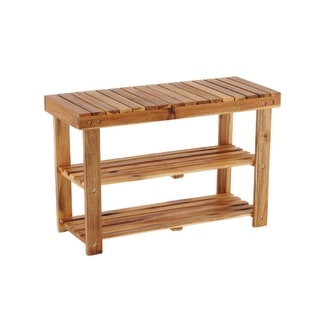 Attractive shoe rack Natural bench strong Wood entryway strong - Bed ...