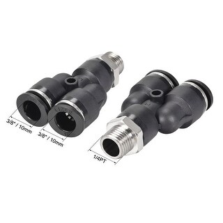 5Pcs Pneumatic Push to Connect Fitting Elbow POM 1/8NPT Male Thread ...