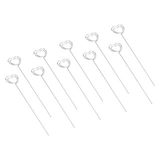 4.7 Inch Metal Wire Place Card Holder, 30 Pack Heart Shape Clips ...