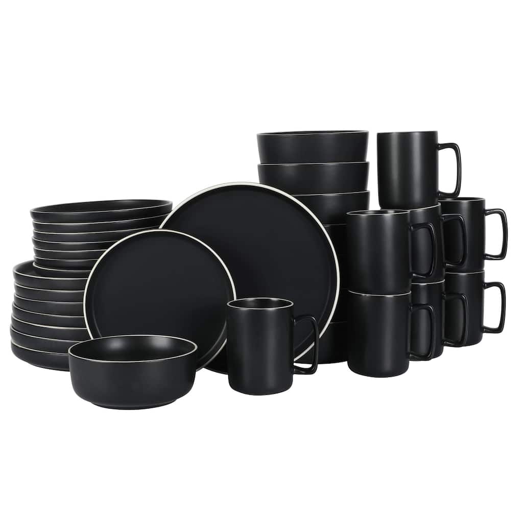 Black Dinnerware Sets - Overstock
