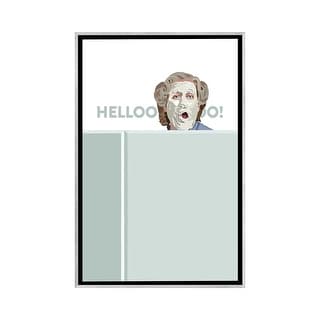 iCanvas "Mrs. Doubtfire Hello Illustration" by Holly Van Wyck Framed ...