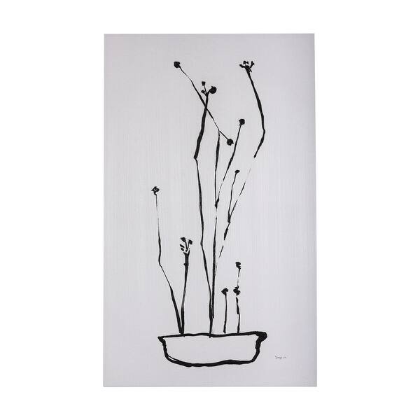 Organic Line Drawing I (21 x 35) Canvas Art Print - Bed Bath & Beyond ...