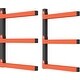 3-Level Wall Mount Heavy Duty Lumber Rack, 330 LB Capacity Lumber ...