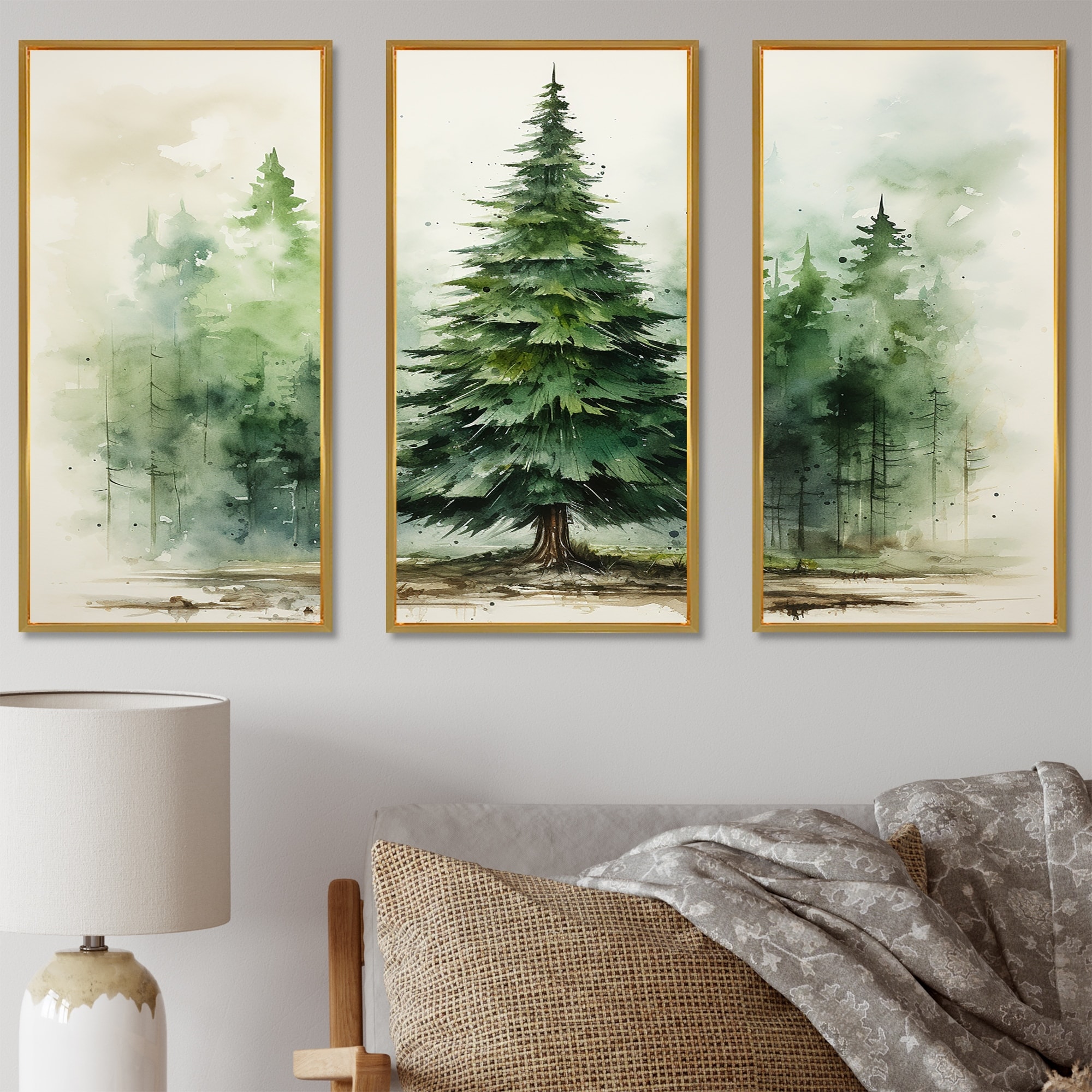 pine tree canvas art