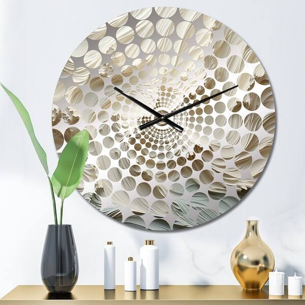 Designart "White And Blue Wave Papercut Style II" Coastal Waves Clocks ...