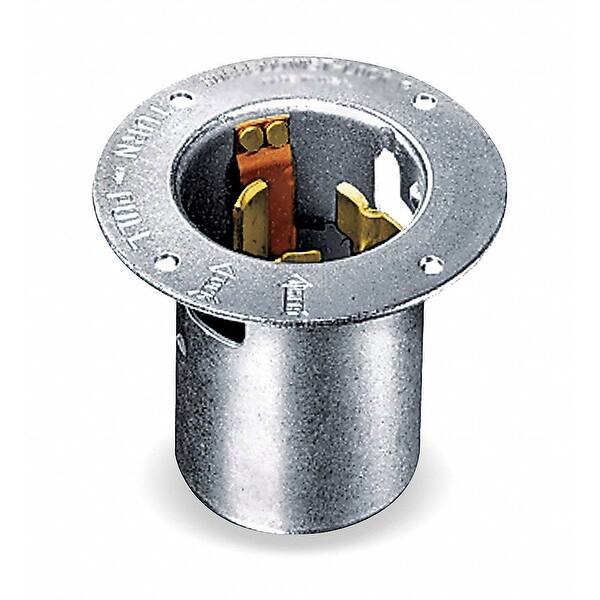 Hubbell Flg LckInl,50 A;Metallic,Non-NEMA CS8375 - 1 Each - Bed Bath ...