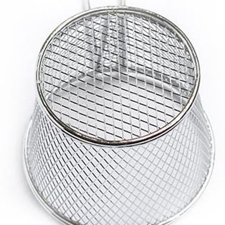 Kitchen Stainless Steel Chips Wire Fine Mesh Oil Strainer Colander ...