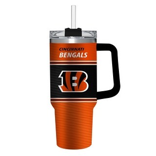 40 oz Stainless Steel Canyon Cup w/ Straw, Cincinnati Bengals - Bed ...