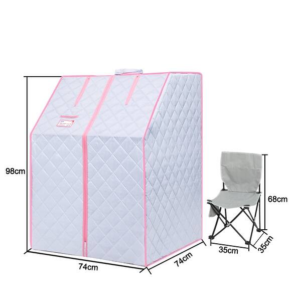 Half body Grey Infrared Sauna Tent for Spa Detox at Home PVC Pipe ...