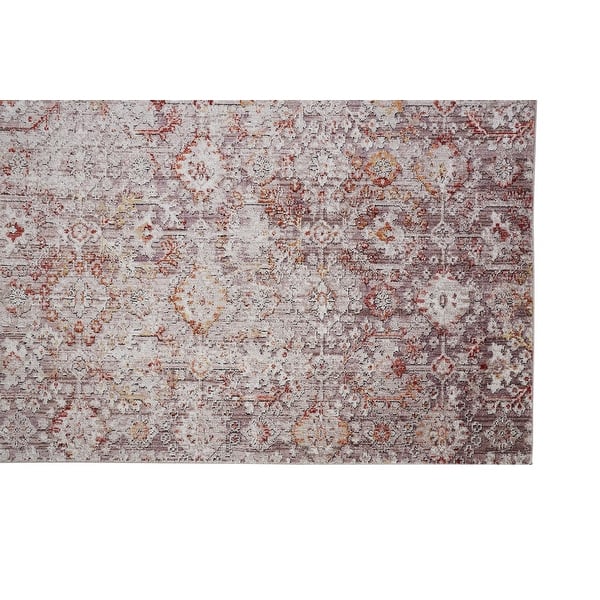 Matana Bohemian Space Dyed Ornamental Runner, Pink/Gray - On Sale - Bed ...