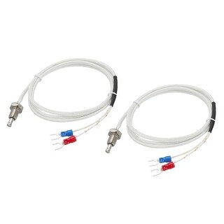 Temperature Sensor 2pcs M8 Thermocouple E Type 1m 0-400 Celsius Degree ...