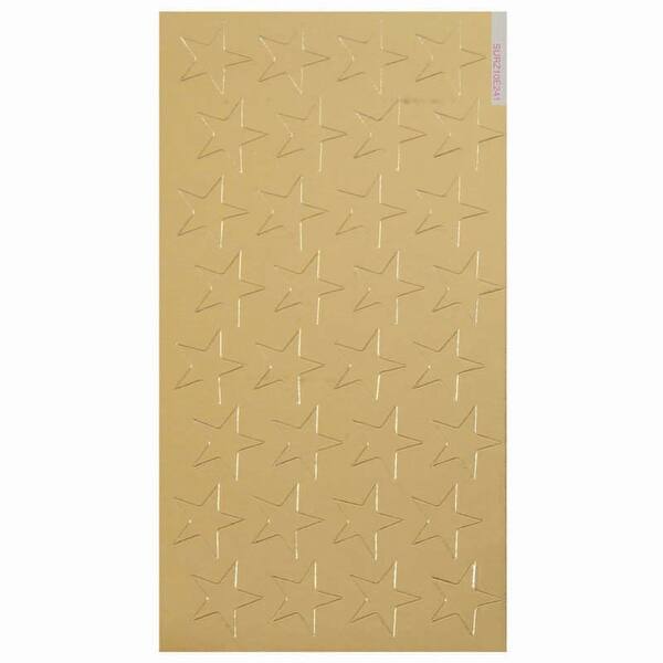 Presto-Stick Foil Star Stickers, 1/2", Gold, 250 Per Pack, 12 Packs ...