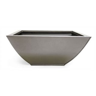Dark Grey Square Metal Planter - Bed Bath & Beyond - 36882133